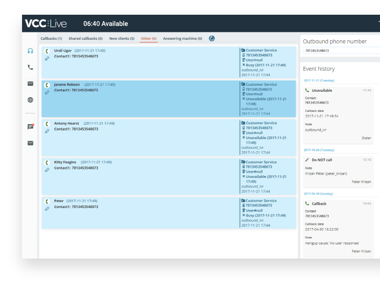 Voice Channel - Inbound and Outbound - VCC Live