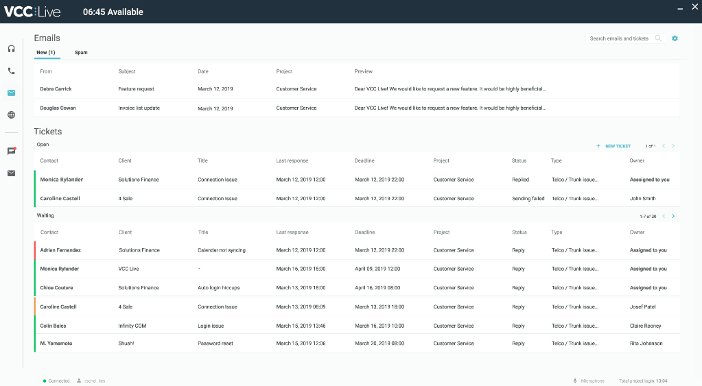 Email Communication System - VCC Live