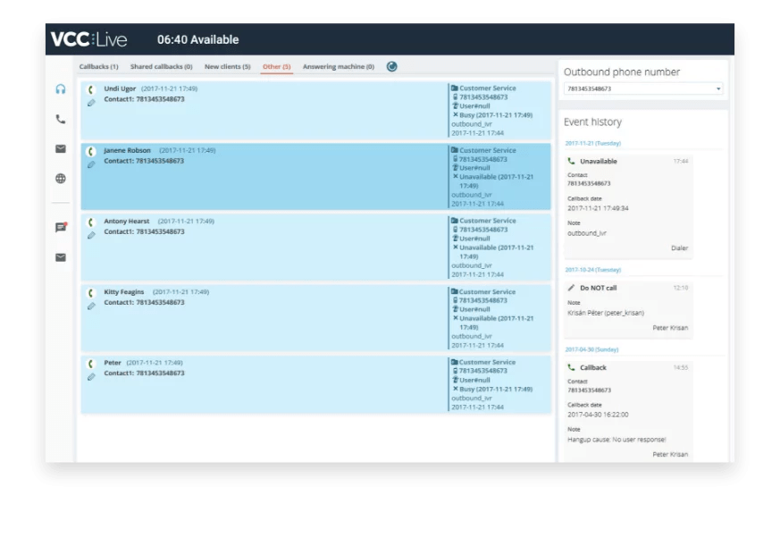 Customer Service - Cloud Contact Center Software - VCC Live