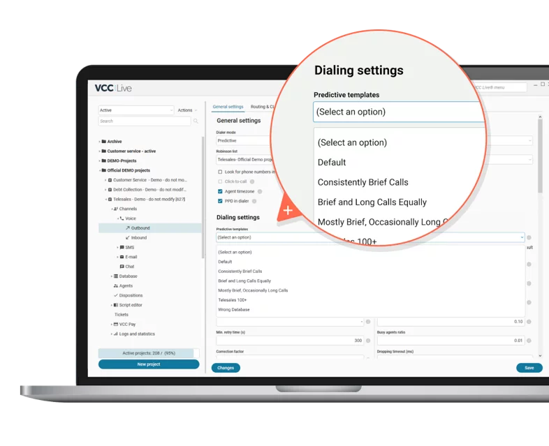 Predictive Dialer Software - VCC Live